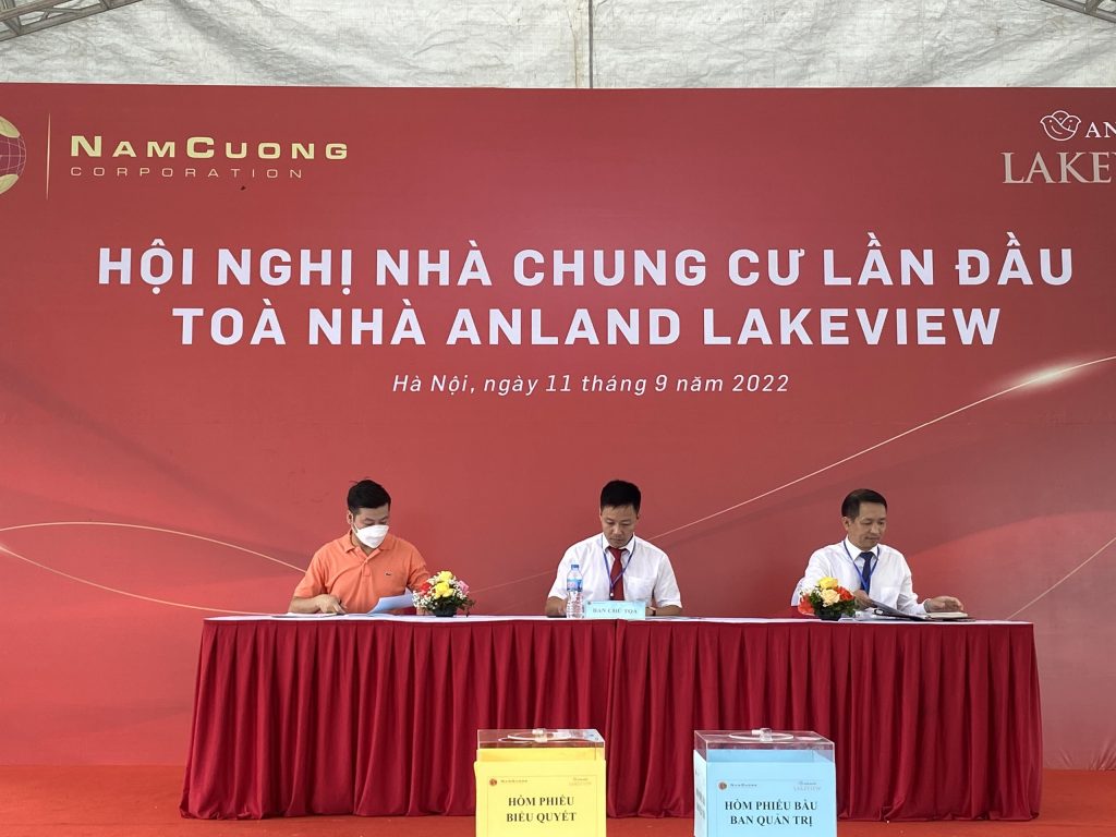 Anland Lakeview: Hội nghị chung cư lần thứ nhất diễn ra thành công tốt ...