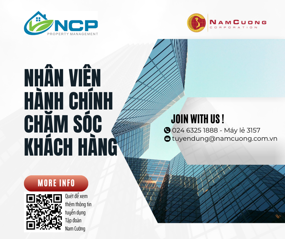 Tuyển dụng Nhân viên Hành chính - Thu ngân - CSKH - Tập Đoàn Nam Cường